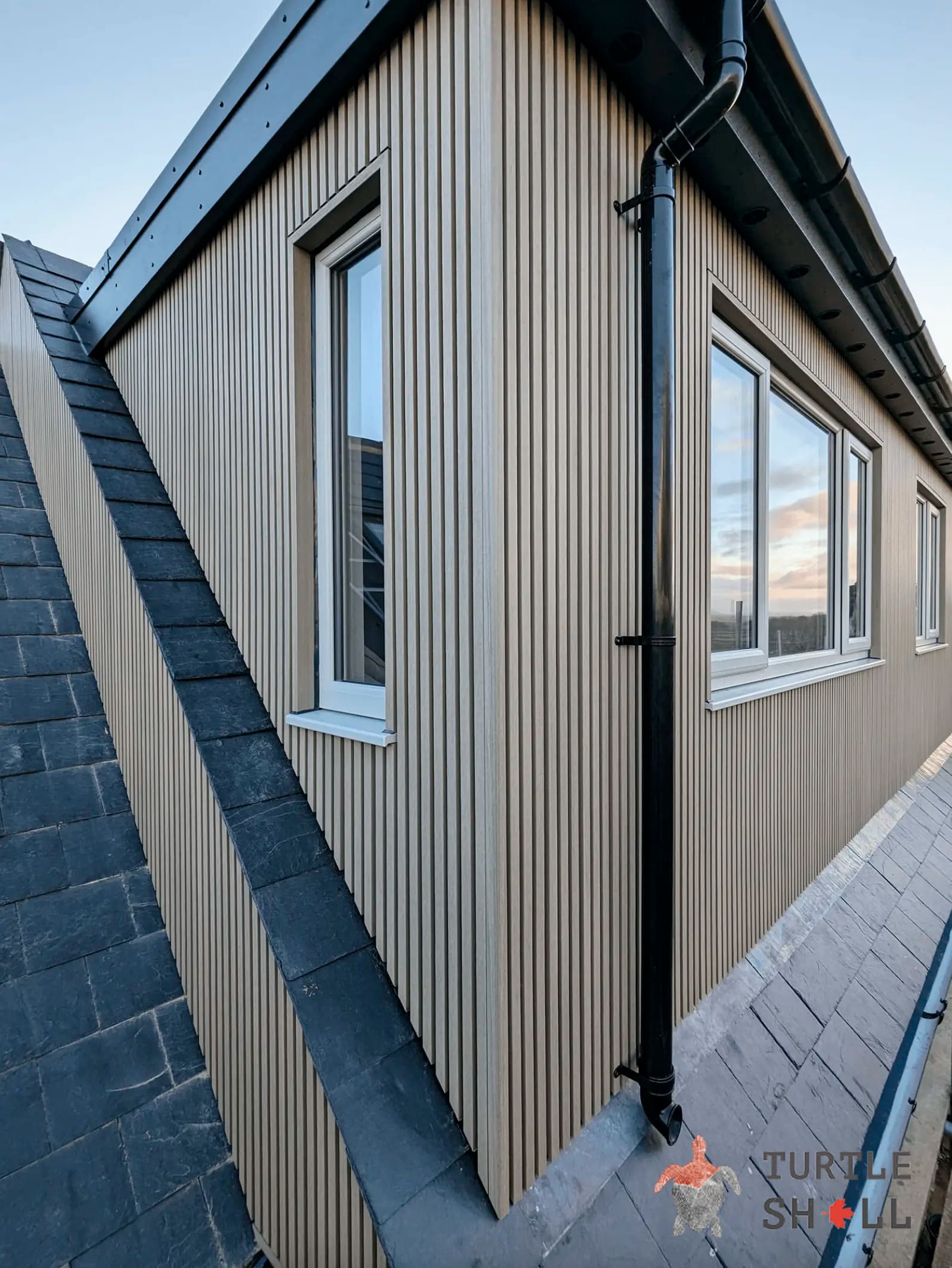 Фасадная (стеновая) реечная панель из дпк Middle Lines, Canadian Maple ...